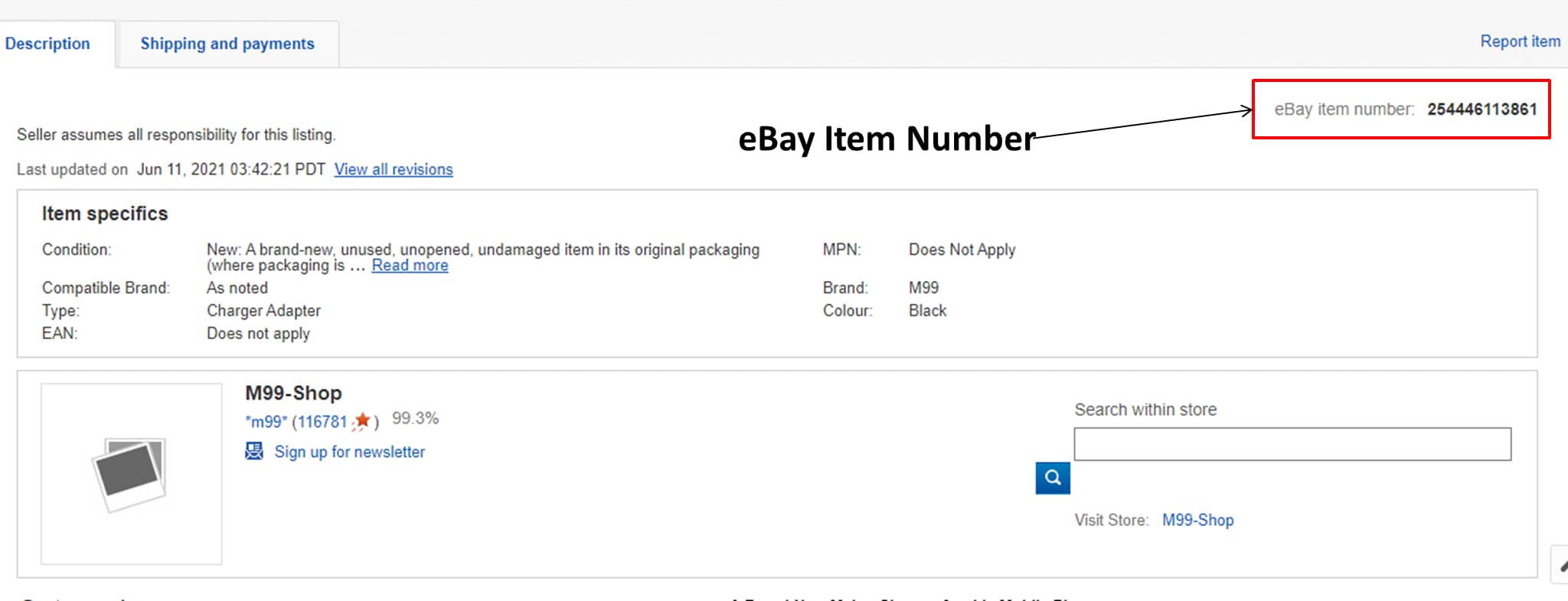 How and Where to find the eBay item number? | Workjoes